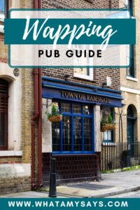 The Best Pubs in Wapping, London - What Amy Says